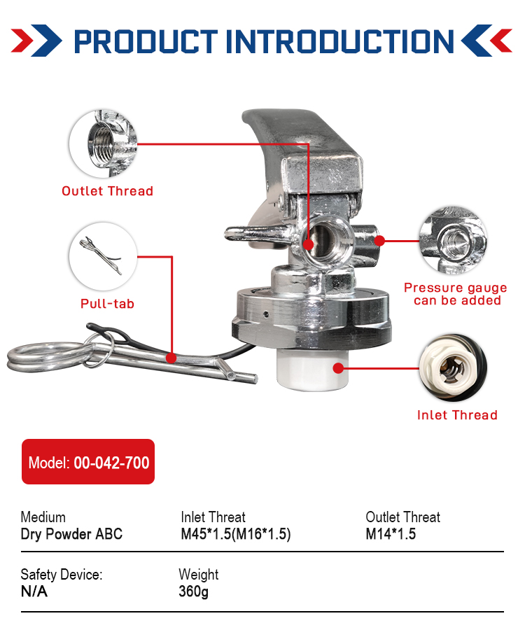 SiAN Brad Brass Dry Powder ABC Fire Extinguisher Valve - Buy Fire ...