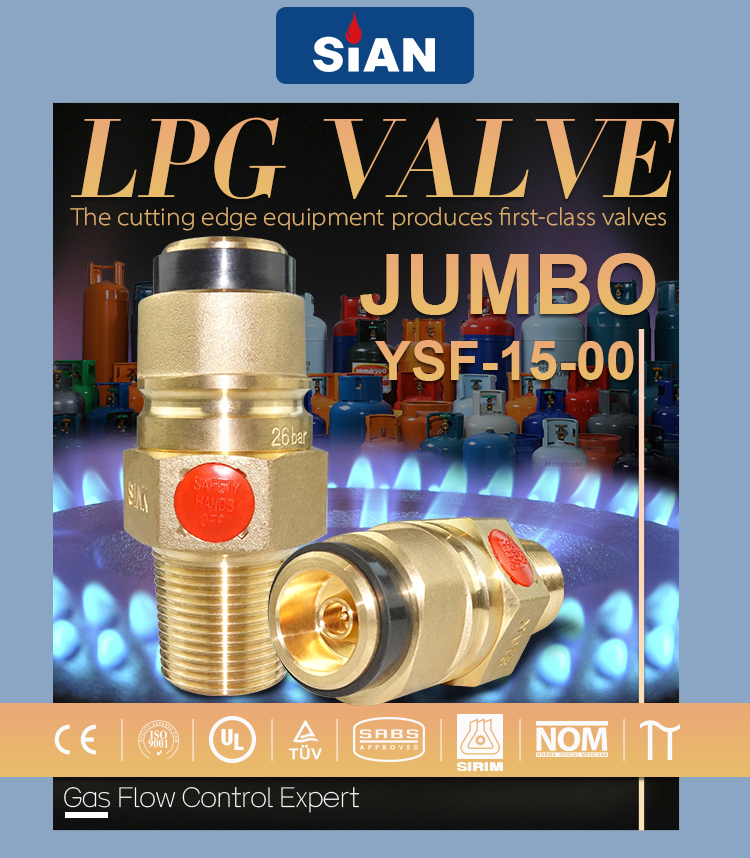 LPG Gas Cylinder Valve YSF-15-00 Jumbo Valve 25E - Buy Jumbo Valve ...
