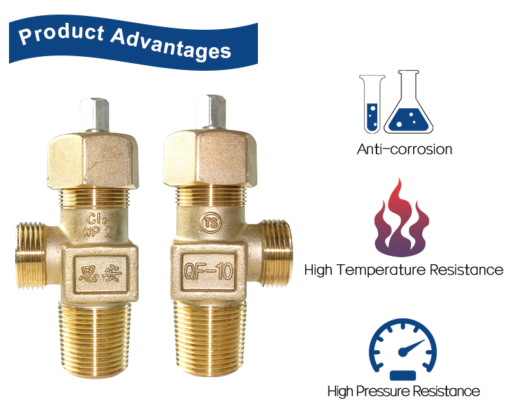 Valve Manufacturer Brass 3/4 Inch QF-10 Chlorine Gas Control Cylinder ...