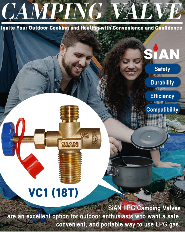SiAN BBQ Brass LPG Cylinder Camping Valves VC1 for Philippines - Buy ...